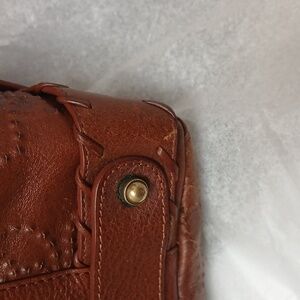 Kooba | Bags | Kooba Brown Leather Handbag Wtassels Siennabrownred Guc ...
